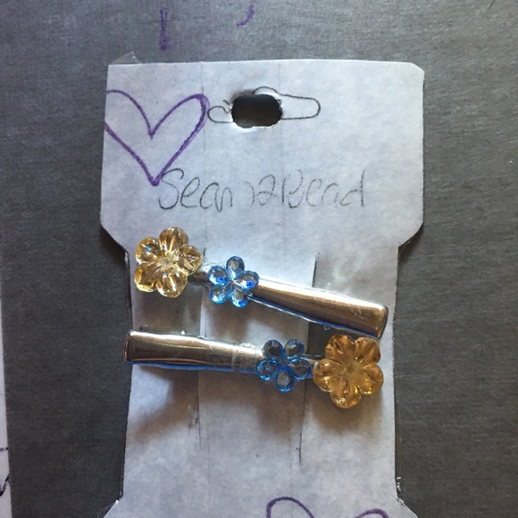 Accessories | Yellow See Through Flower Blue See Through Flower | Poshmark